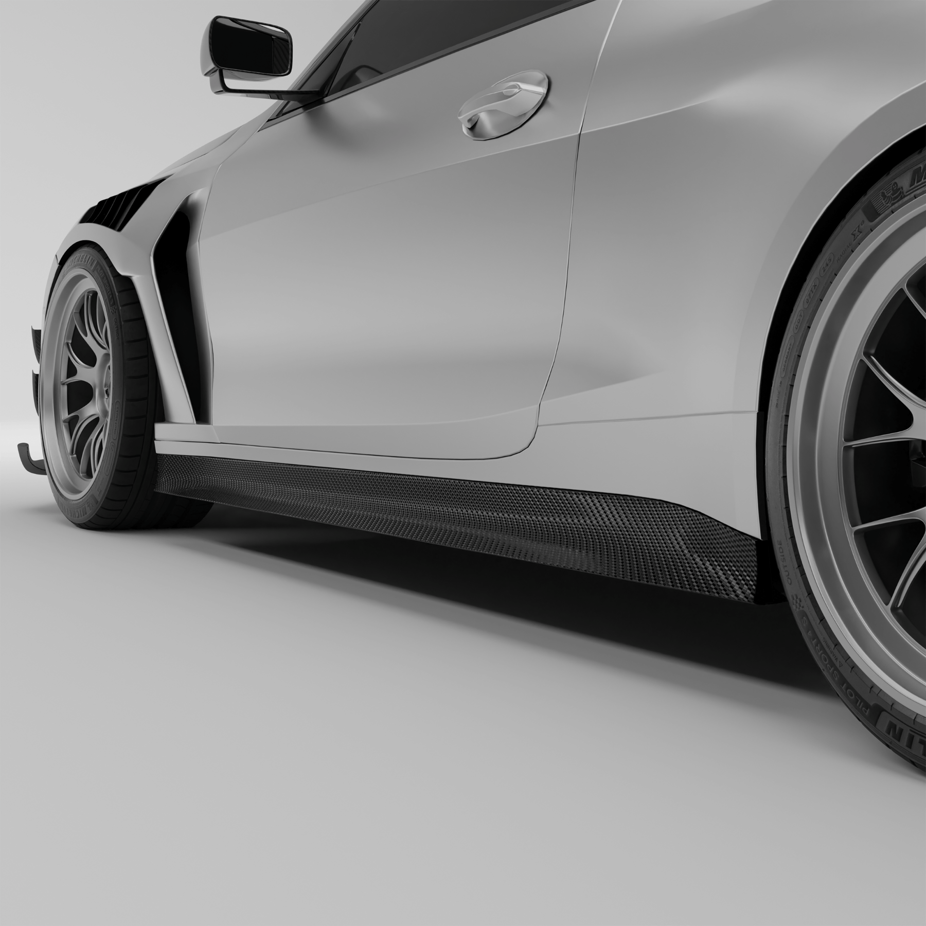 BMW M4 G82 Carbon Fiber Race Side Skirts – Revozport
